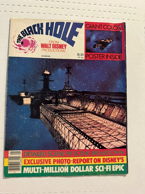 WALT DISNEY-THE BLACK Hole-Vintage Movie Poster Magazine-Anthony ...