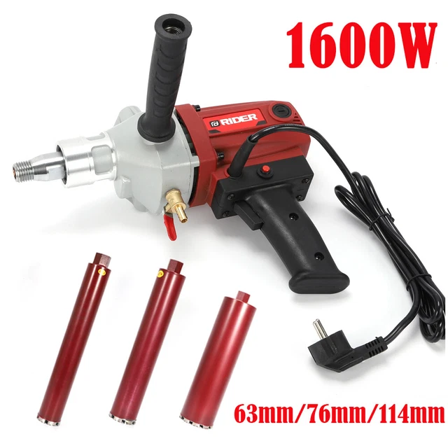 HANDHELD DIAMOND CORE Drill Dry/Wet Concrete Core Drilling 63/76/112MM ...