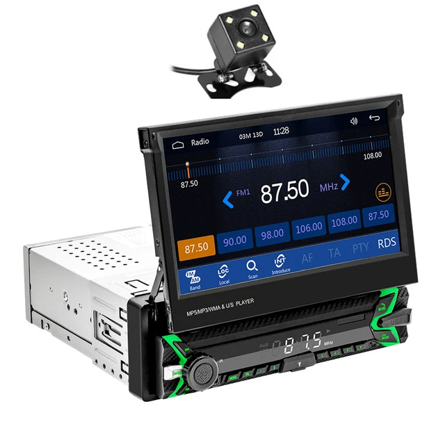 AUTORADIO TOUCH SCREEN smart stereo Bluetooth telescopico carplay con ...