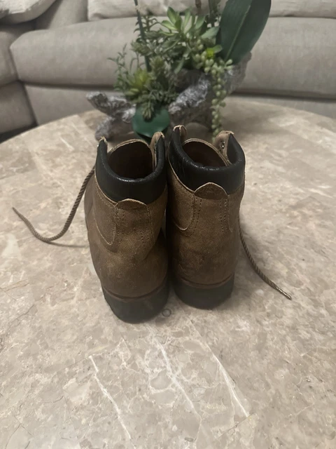 RED WING 1952 Vtg USA Mountaineering Roughout Suede Hiking Ankle Boots ...