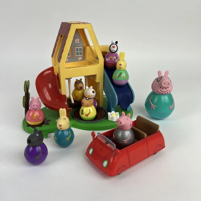 PEPPA PIG WEEBLE House Wind & Wobble Treehouse Playset - x10 Figures ...