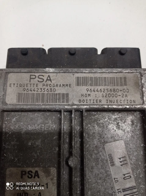 CALCULATEUR MOTEUR ECU PEUGEOT 206 1.4i 9665211580 / 9644625680 (30A) EUR 35,00 - PicClick FR