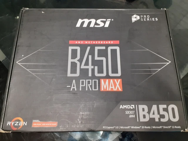 B450-A PRO MAX, Motherboard, Core Boost, DDR4 Boost, Turbo M.2 and USB ...