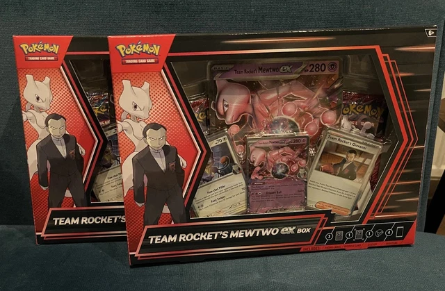 POKÉMON TCG TEAM Rocket Destined Rivals Mewtwo EX Box Set X 2 - NEW 💎 £ ...