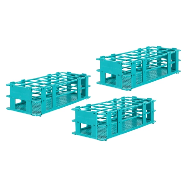 PP PLASTIC TEST Tube Rack Holder 21 Holes Green for 30mm Test Tubes ...