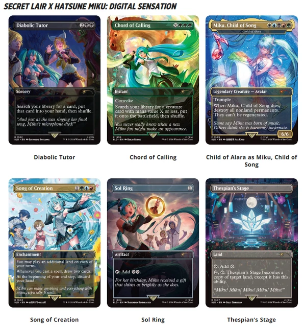 MTG SECRET LAIR - Hatsune Miku Digital Sensation SUMMER EN Non-Foil [pre-order] EUR 88,50 ...