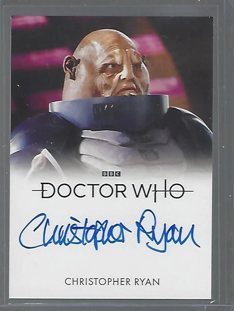 DOCTOR WHO SERIES 1-4 Christopher Ryan (FULL BLEED) Autograph/Autograph ...