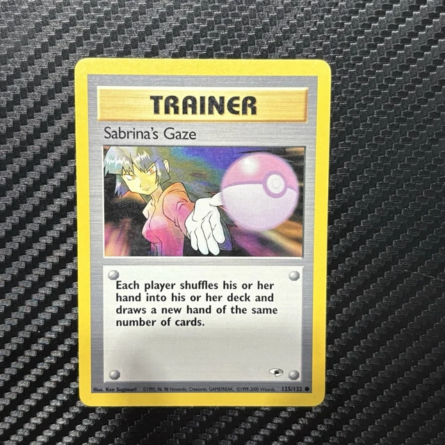 TRAINER SABRINA’S GAZE 125/132 Pokémon TCG Pokémon Card (MYREF#3) £0.99 ...