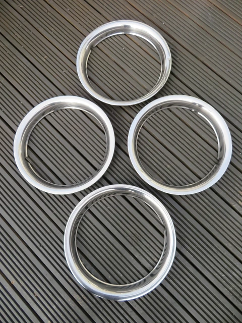 VINTAGE ORIGINAL 4 Chrome MGB Wheel Trims 13 -15 Inch £37.08 - PicClick UK