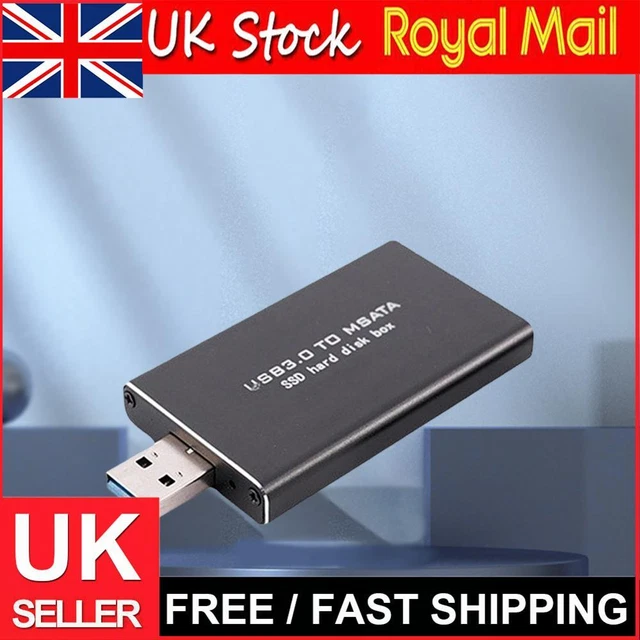 MINI SSD ENCLOSURE Box 6Gbps MSATA Adapter Hard Disk Case for 30*30/50 ...