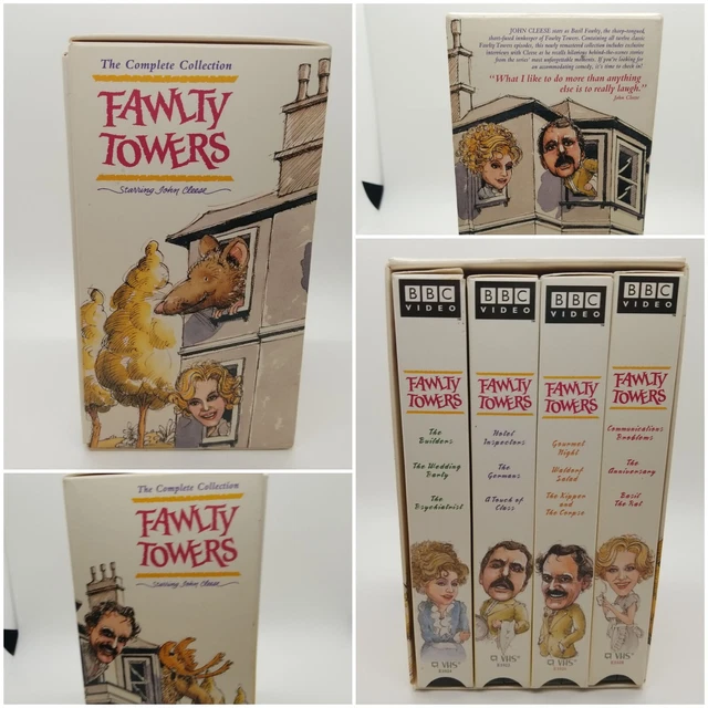 FAWLTY TOWERS, 1975-1979 (VHS BOX SET, 1998) Comedy, John Cleese ...