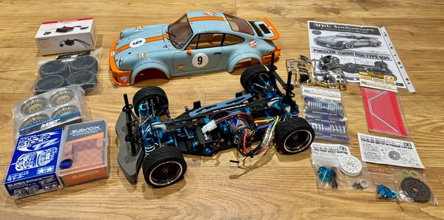TAMIYA 49400 30TH Anniversary Porsche 934 RSR Shelf Queen w. Hop Ups Gulf Livery £900.00 ...