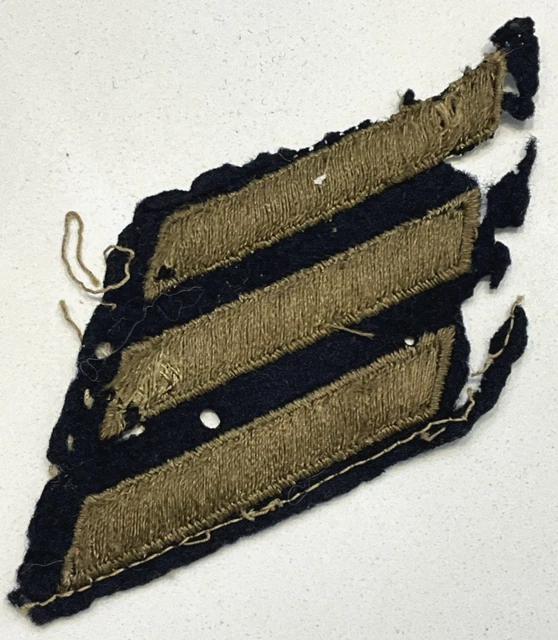 ORIGINAL WWII U.S. ARMY 3 SERVICE STRIPE ON FELT FOR UNIFORM SLEEVE WW2 ...