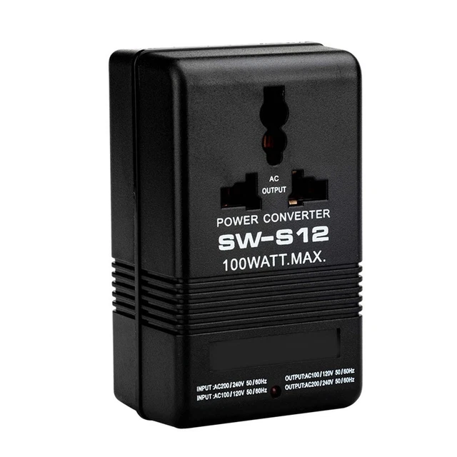 TRAVEL SIZED DUAL Channel Converter Transformer 1PCS 110/120V to 220 ...