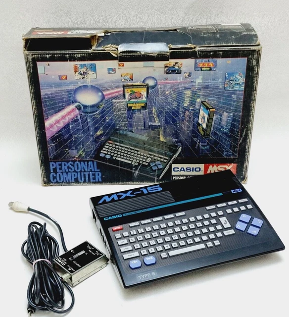 VINTAGE CASIO MSX MX-15 Personal Computer With Box £149.93 - PicClick UK