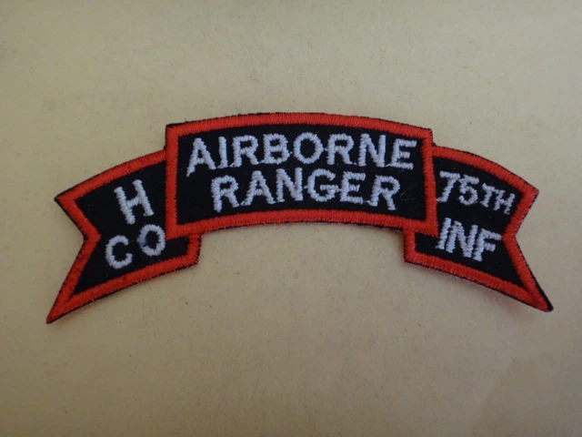 H COMPANY 75TH Infantry Regiment AIRBORNE RANGER Vietnam War Scroll ...
