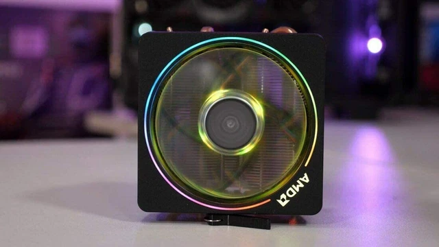 AMD WRAITH PRISM LED RGB Cooler Fan 4-Pin Connector Copper Base/Alum ...