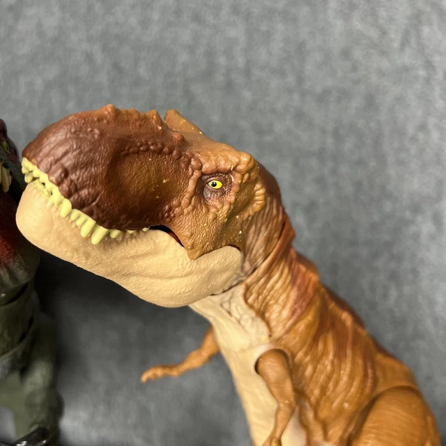 JURASSIC WORLD EXTREME Chompin Spinosaurus T-Rex Large Dinosaur Toys 20 ...
