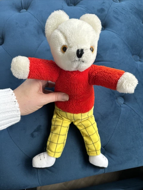 VINTAGE RUPERT THE Bear Soft Toy Lefray Toys 1986 14” missing scarf £14 ...