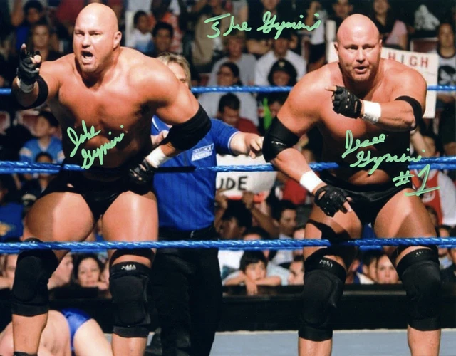 WWE JAKE & Jesse The Gymini Dual Signed SmackDown Tag Team Wrestling ...