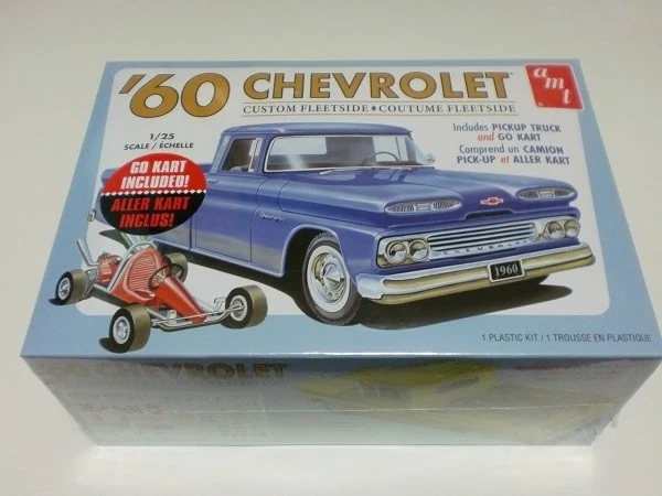 AMT 1/25 CHEVROLET Custom Fleetside Pickup Truck 1960 CHEVROLET CUSTOM ...