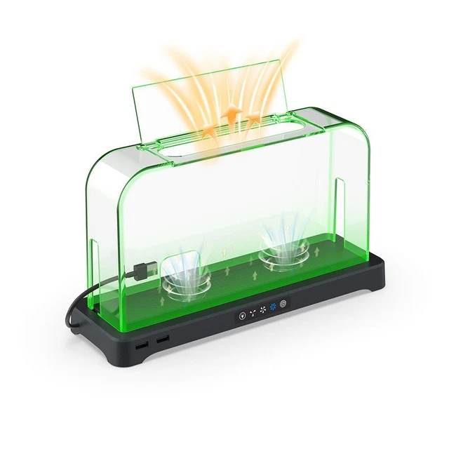 FOR NINTENDO SWITCH 2 Dock Cooling Fan with Snug Fit Transparent Dust ...