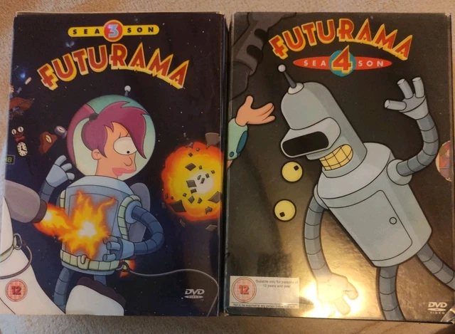 FUTURAMA - SEASON 3 & 4 DVD 🌀 Billy West (2004) Box Sets Series Three ...