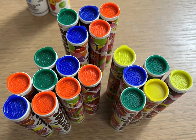 1970'S/80'S ROWNTREES SMARTIES Milk Chocolate Bean Small & Large Tube ...