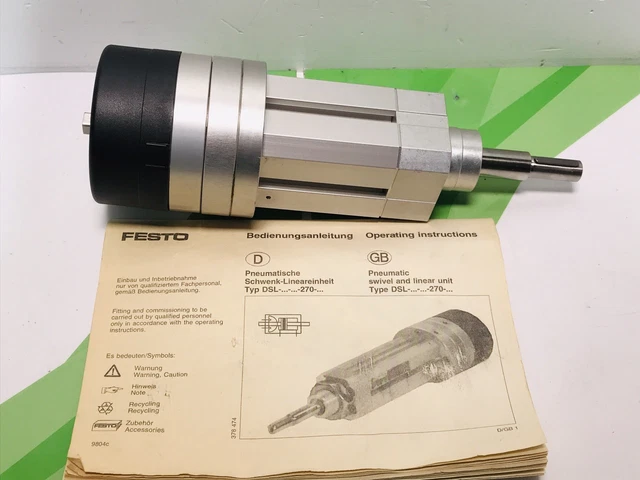 FESTO DSL-25-25-270P-S2FF Pneumatische Schwenk-Lineareinheit — Neu £767 ...