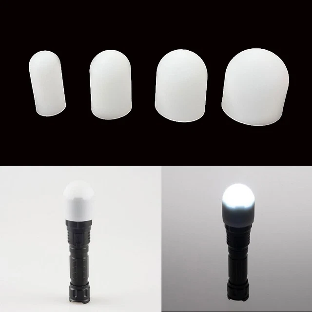 SILICONE ELASTIC FLASHLIGHT Diffuser Lampshade Lamp Shade Flashlight ...