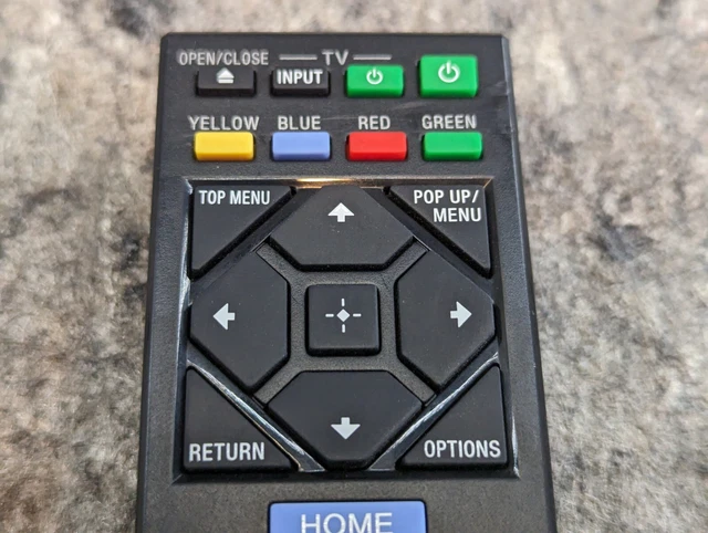 GENUINE SONY RMT-VB201U Blu-Ray DVD Player with Netflix Button Remote ...