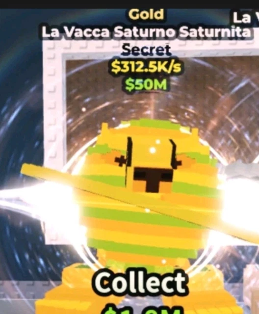 ROBLOX STEAL A Brainrot Golden La Vacca Saturno Saturnita $5.91 ...