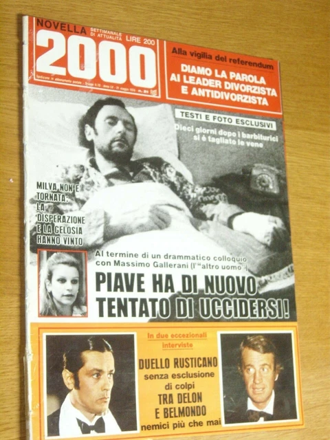 NOVELLA 1974/21=MARIO PIAVE Milva=Linda Blair=Rich And Poor=Zerbolo ...