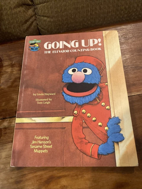 SESAME STREET GOING up! The elevator Counting Book Grover Vintage 1980 ...