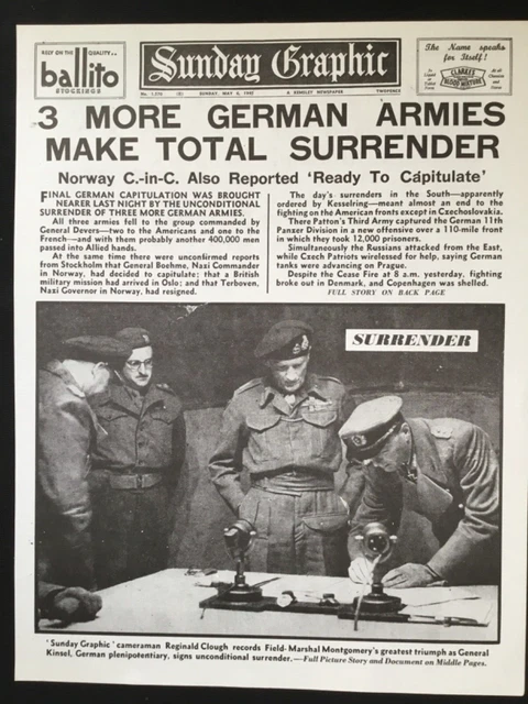 WW2 NEWSPAPER/POSTER (2 Sided) : “ 3 More German Armies Make “Total ...