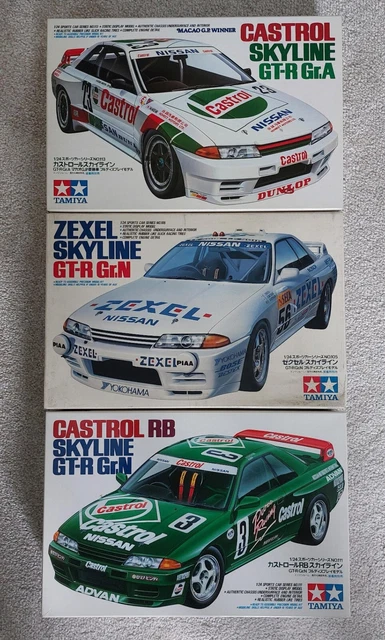 TAMIYA 1/24 NISSAN Skyline GT-R R32 (Castrol, Castrol RB, Zexel) Kit Bundle Set £159.00 ...
