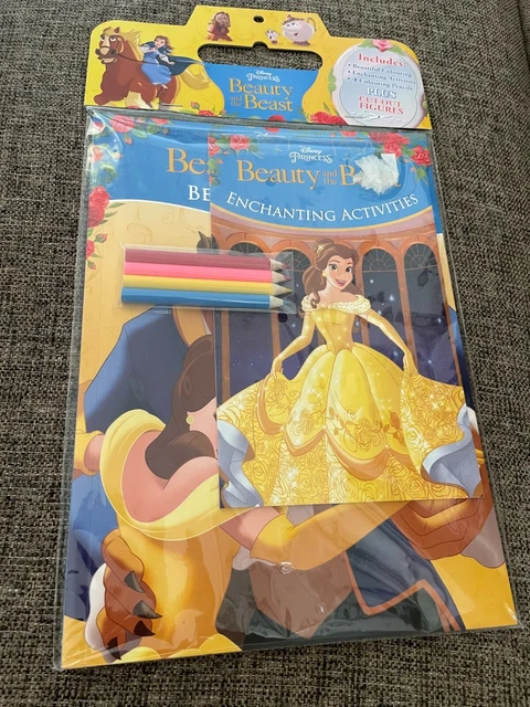 NEW, DISNEY PRINCESS. Beauty And The Beast. Colouring/ Pencil Book ...