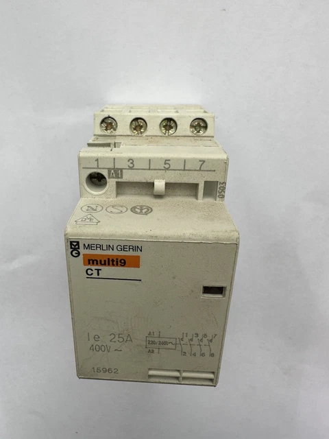MERLIN GERIN MULTI 9 Ct Le 25A 400V 15963 Contactor £19.99 - PicClick UK