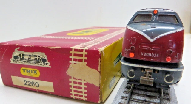 TRIX EXPRESS 2260 Locomotive V 200035 Deutsche Bundesbahn Tested Boxed ...