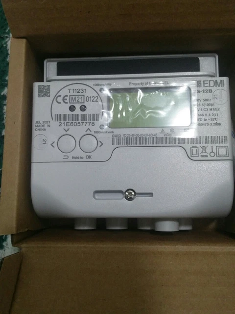EDMI ES-12B SMETS 2 electricity smart meter 5 terminal £22.90 - PicClick UK