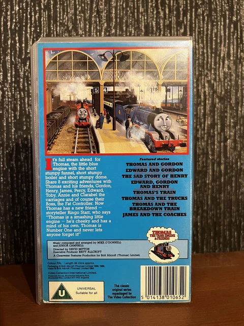 THOMAS THE TANK Engine - Thomas & Gordon (1988, VHS - RARE BLUE TAPE) £ ...