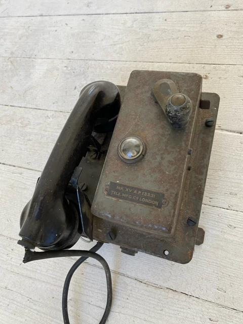 WW2 1940S VINTAGE Royal Navy Admiralty Ships Telephone MK XV AP13231 ...