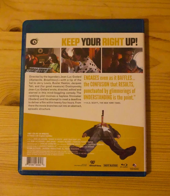 KEEP YOUR RIGHT Up Blu-ray Jean-Luc Godard Olive Films OOP $24.99 ...