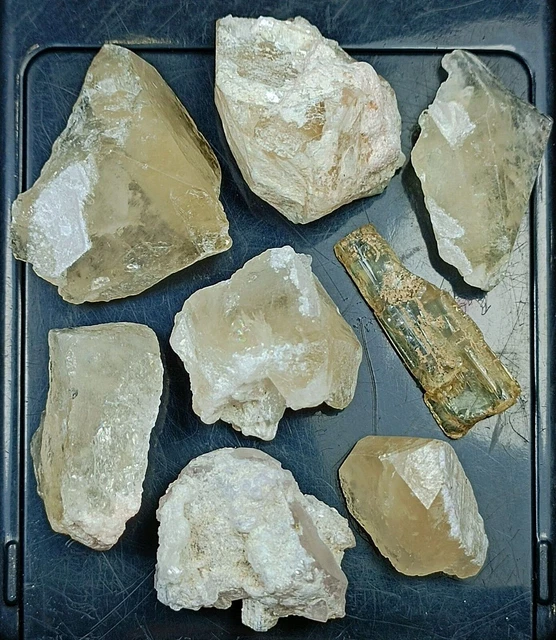 85G MORGANITE VAR. Beryl orange/pink Gemstone Raw Crystals. * 30 pieces ...