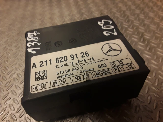 MERCEDES ALARM CONTROL Module C Clk Cls W203 W209 W219 Genuine A ...