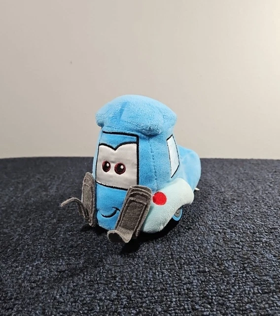 DISNEY STORE PIXAR Cars 6” Guido Forklift Blue Car Stuffed Animal Plush ...