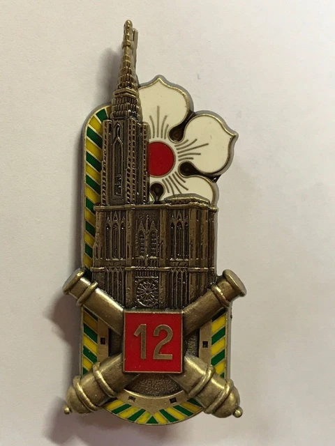 INSIGNE MILITAIRE 12 R.a Regiment D'artillerie Y. Delsart G3997 EUR 19 ...