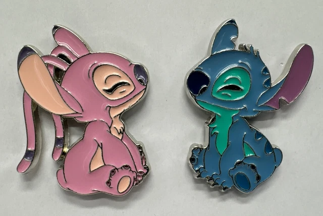 DISNEY STITCH ANGEL Lilo Stitch Kissing Two Pin Set (loose) £13.54 ...