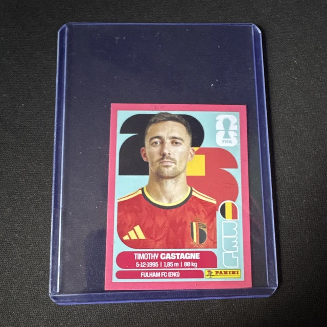 PANINI FIFA WORLD Cup 2026 Sticker Timothy Castagne BEL 4 Belgium ...