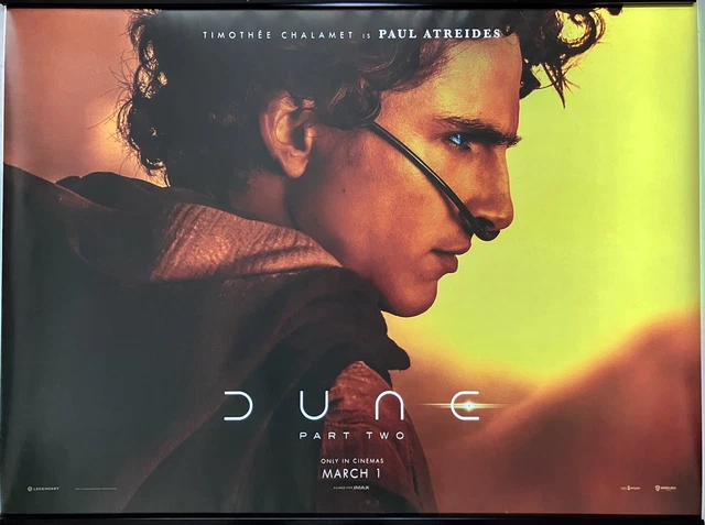 DUNE : PART TWO (Paul Atreides) Original UK Cinema Quad Poster. EUR 1 ...